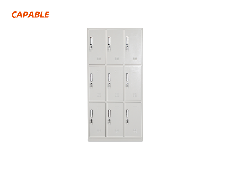 9-door Single Color Steel Locker CBC-31N - Lockers - Capable steel ...